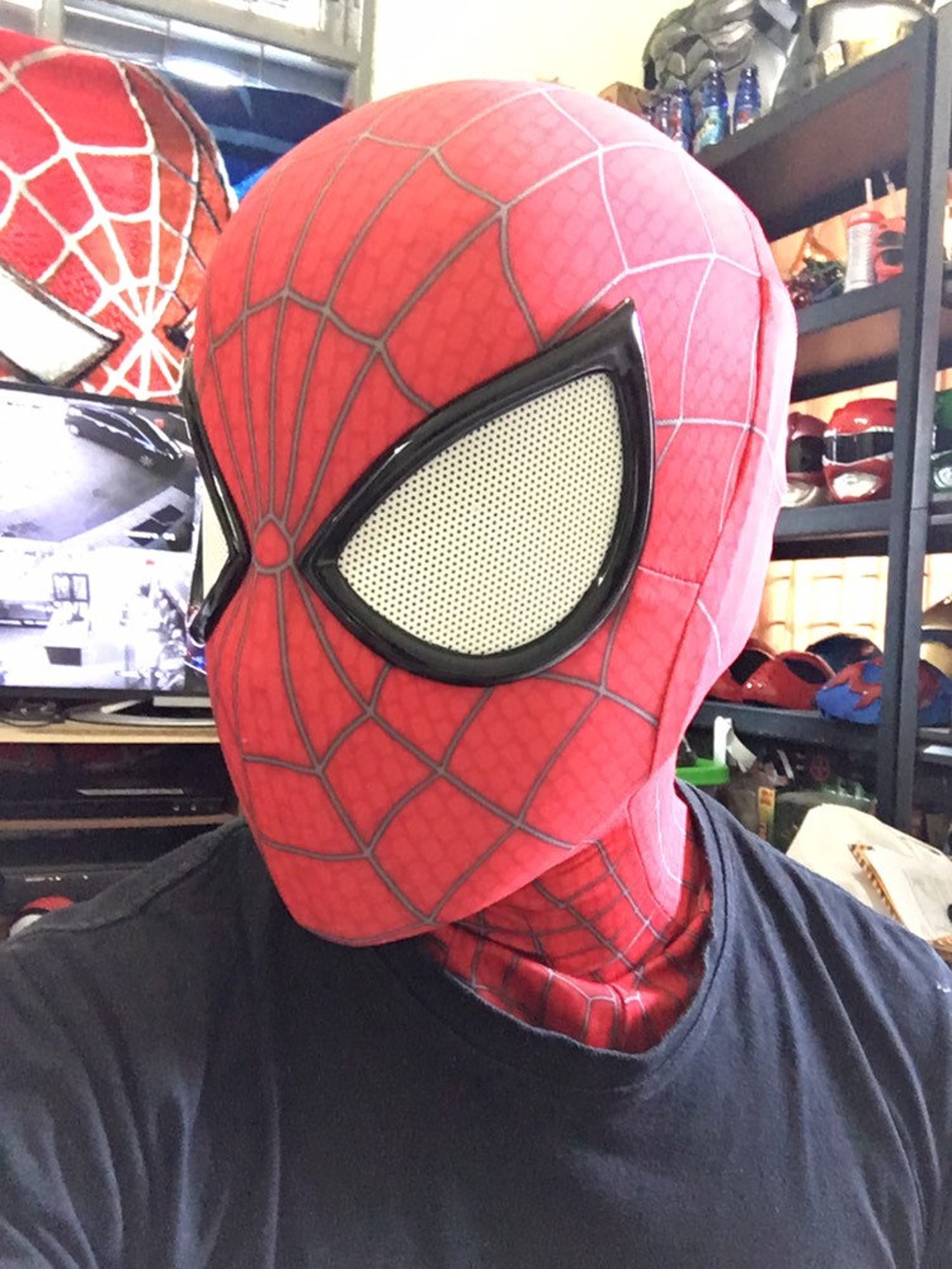 The Amazing Spiderman 2 Mask With Shell And Lenses Etsy