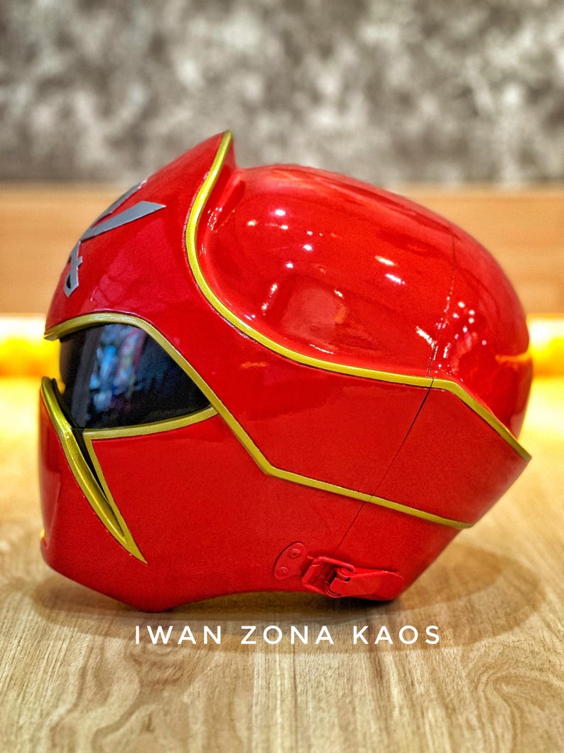 Power Rangers Super Megaforce / Gokai Red Red Helmet - Etsy