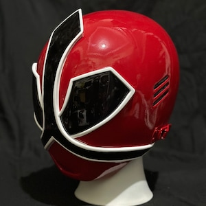 Power Rangers Red Samurai Helmet / Red Samurai Sentai Shinkenger Helmet ...