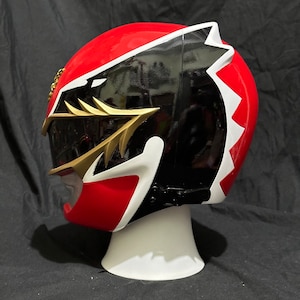 Power Rangers Red Megaforce Helmet / Red Tensou Sentai Goseiger Helmet ...