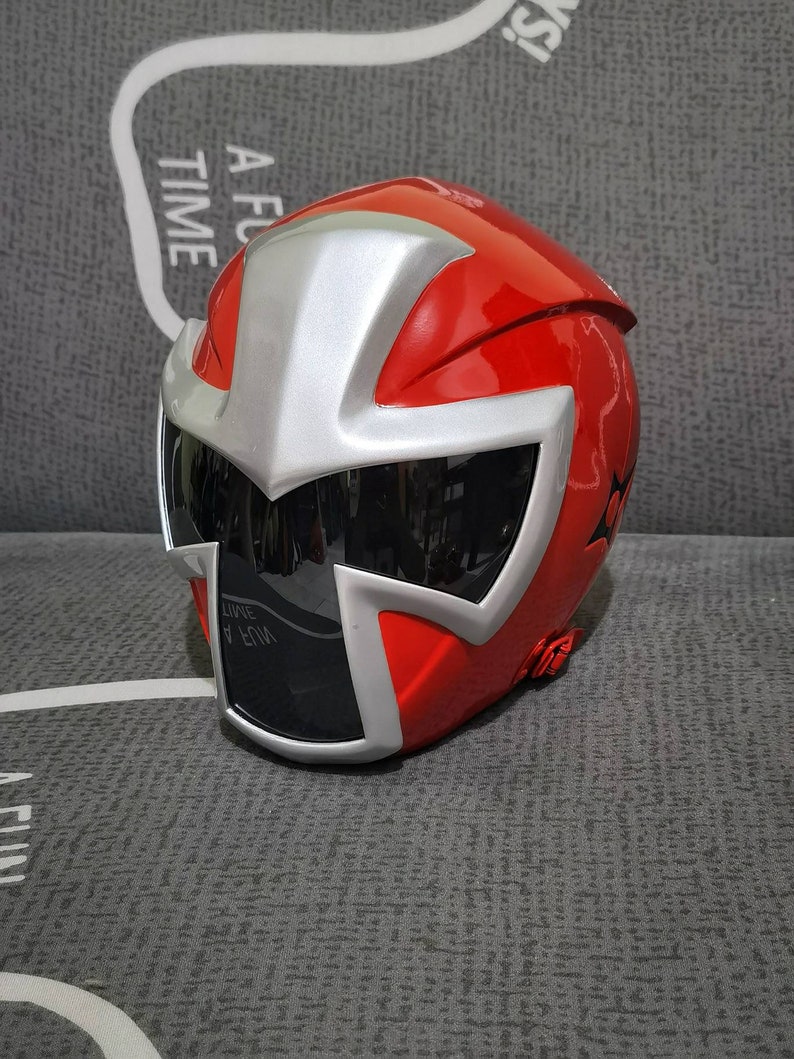Power Rangers Ninja Steel Red Helmet - Etsy UK