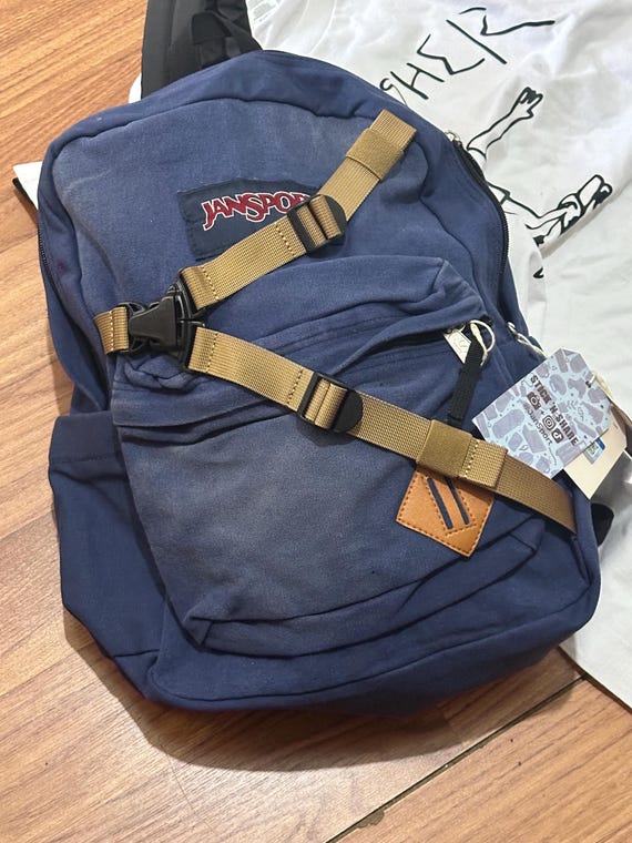 Jansport Denim Backpack Spider Man