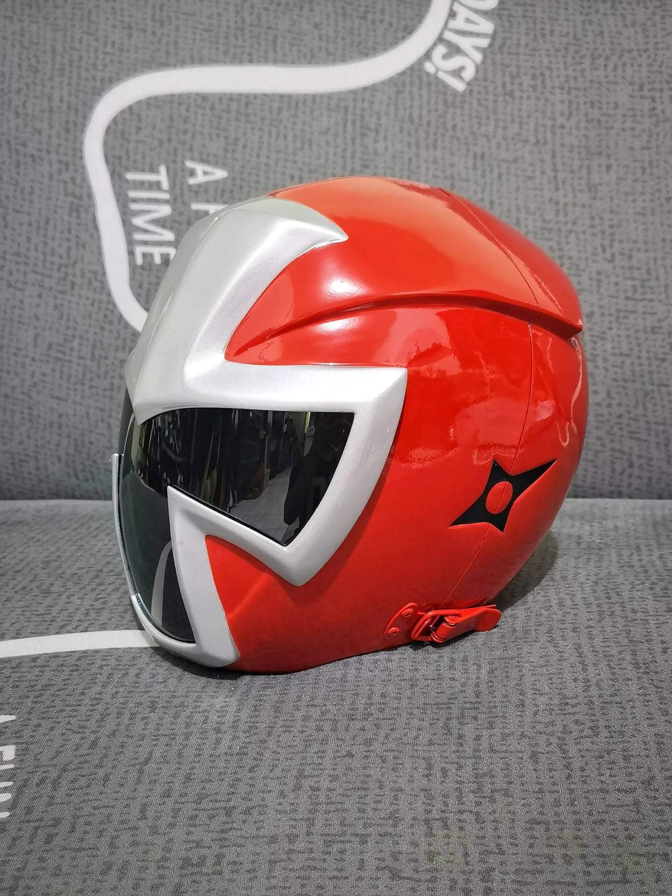 Power Rangers Ninja Steel Red Helmet - Etsy Ireland