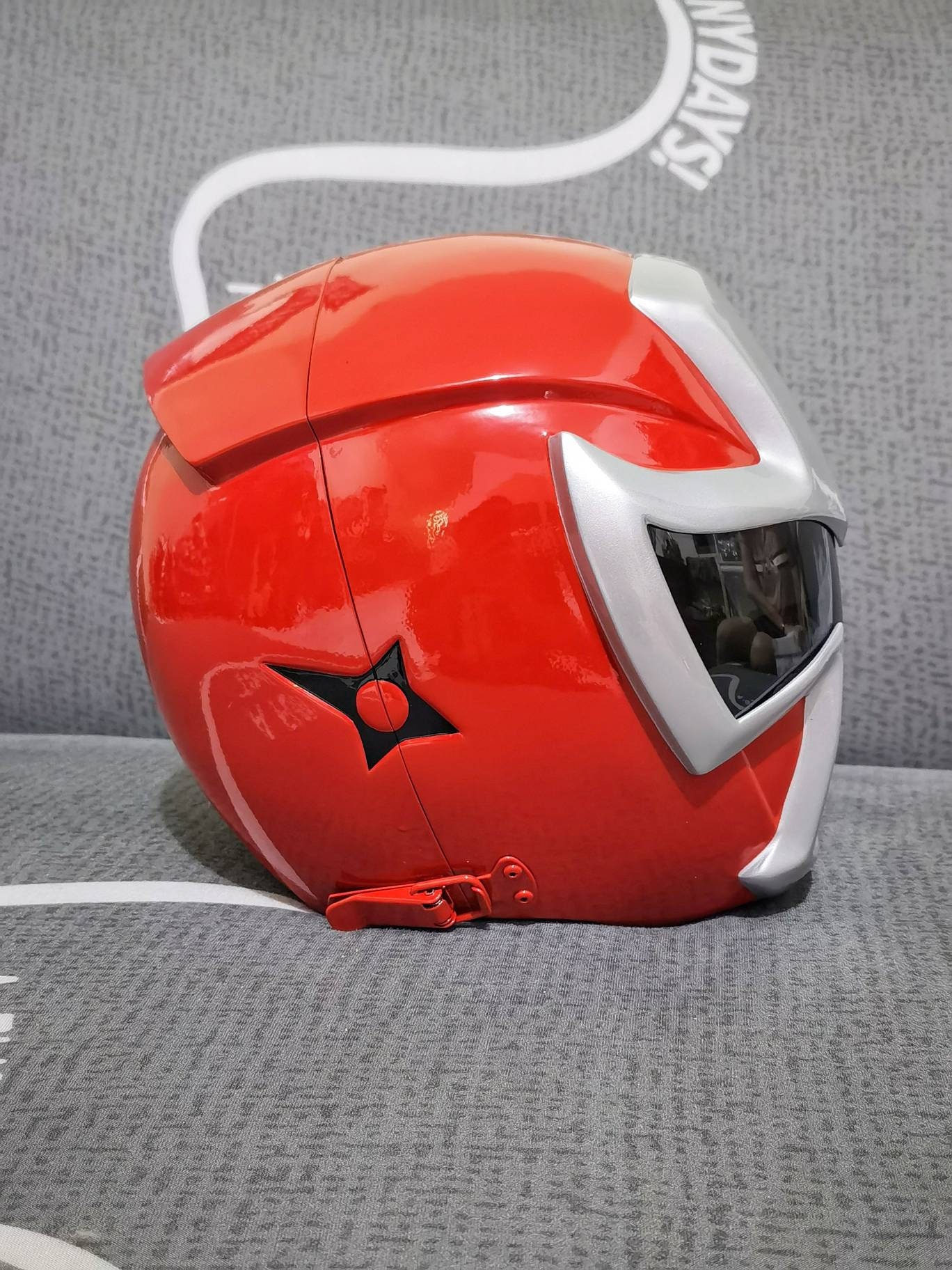 Power Rangers Ninja Steel Red Helmet - Etsy Ireland
