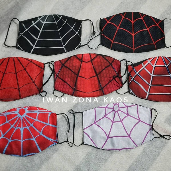 Spiderman Face Mask - Etsy