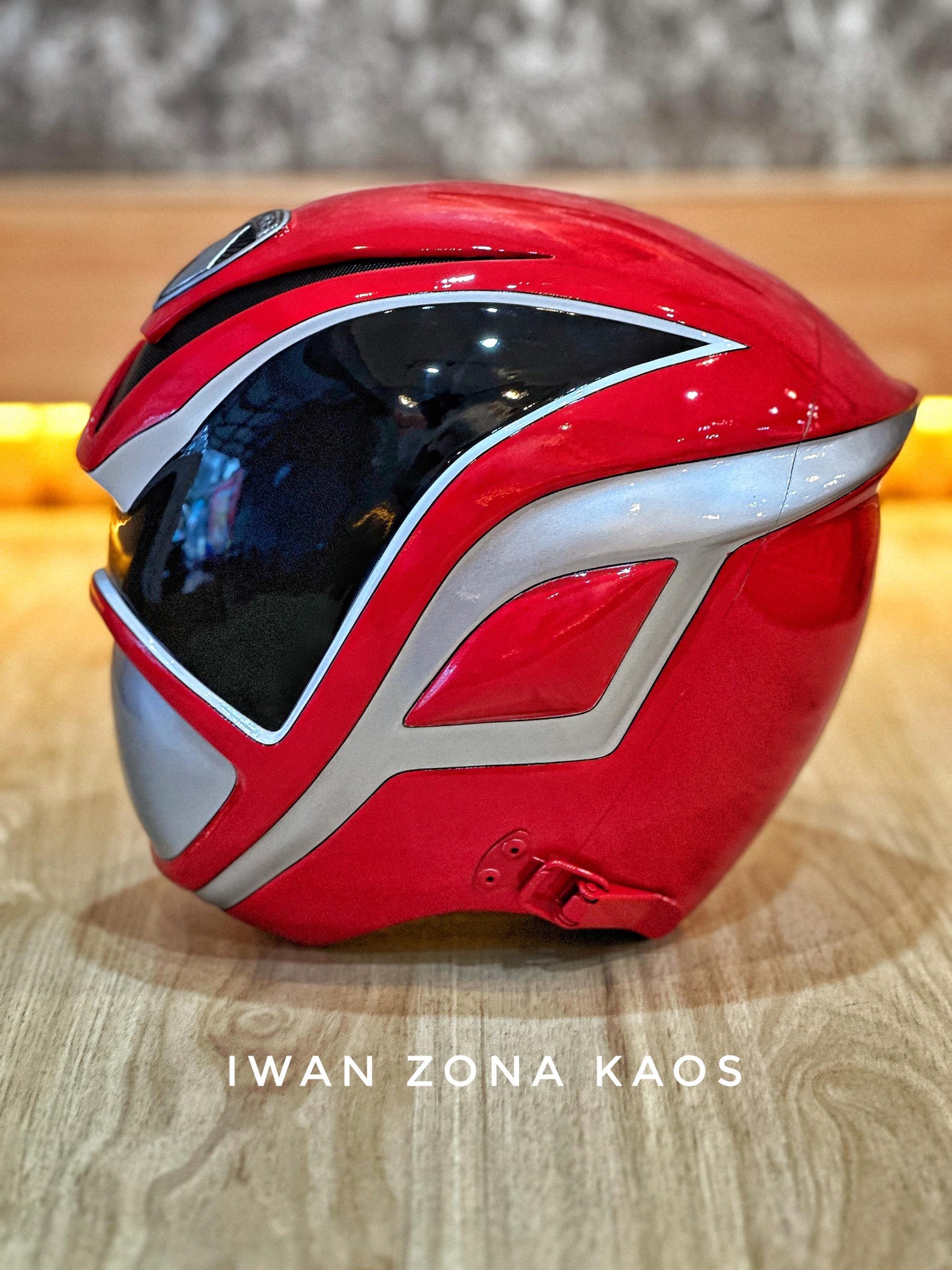 Spd Red Ranger Helmet - Etsy