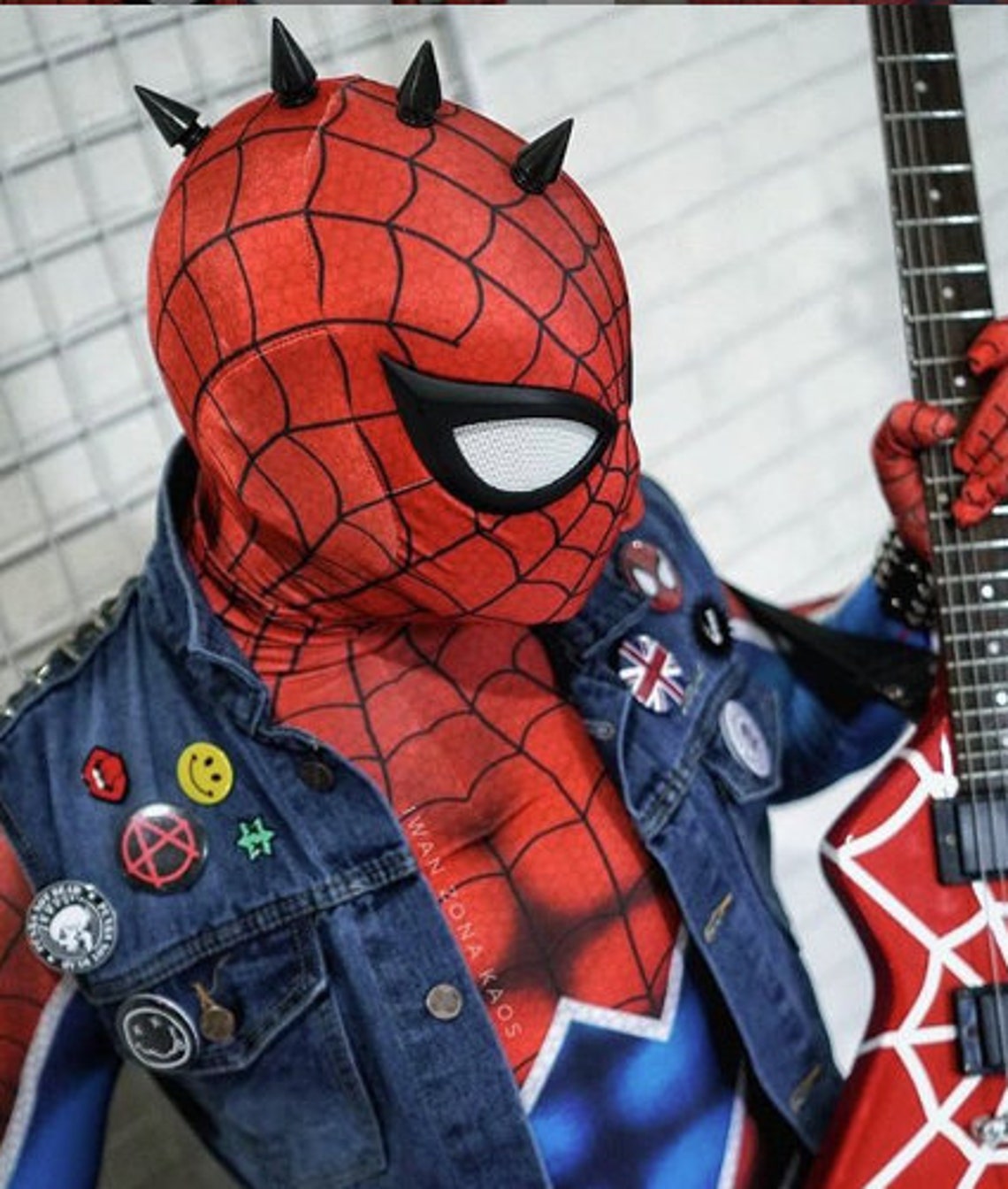 Spider Punk Faceshell and Lenses With Spike Magnetic - Etsy