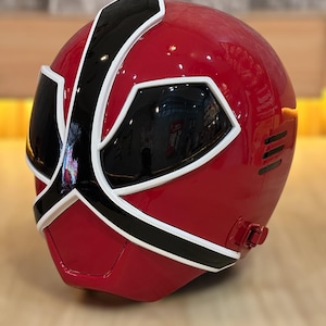 Power Rangers Red Samurai Helmet / Red Samurai Sentai Shinkenger Helmet ...