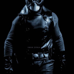 Spiderman Noir Mask - Etsy