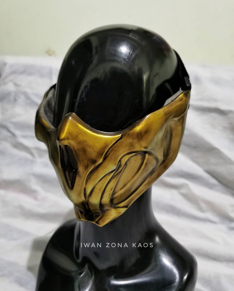Scorpion Battle Damage Mortal Kombat Mask - Etsy