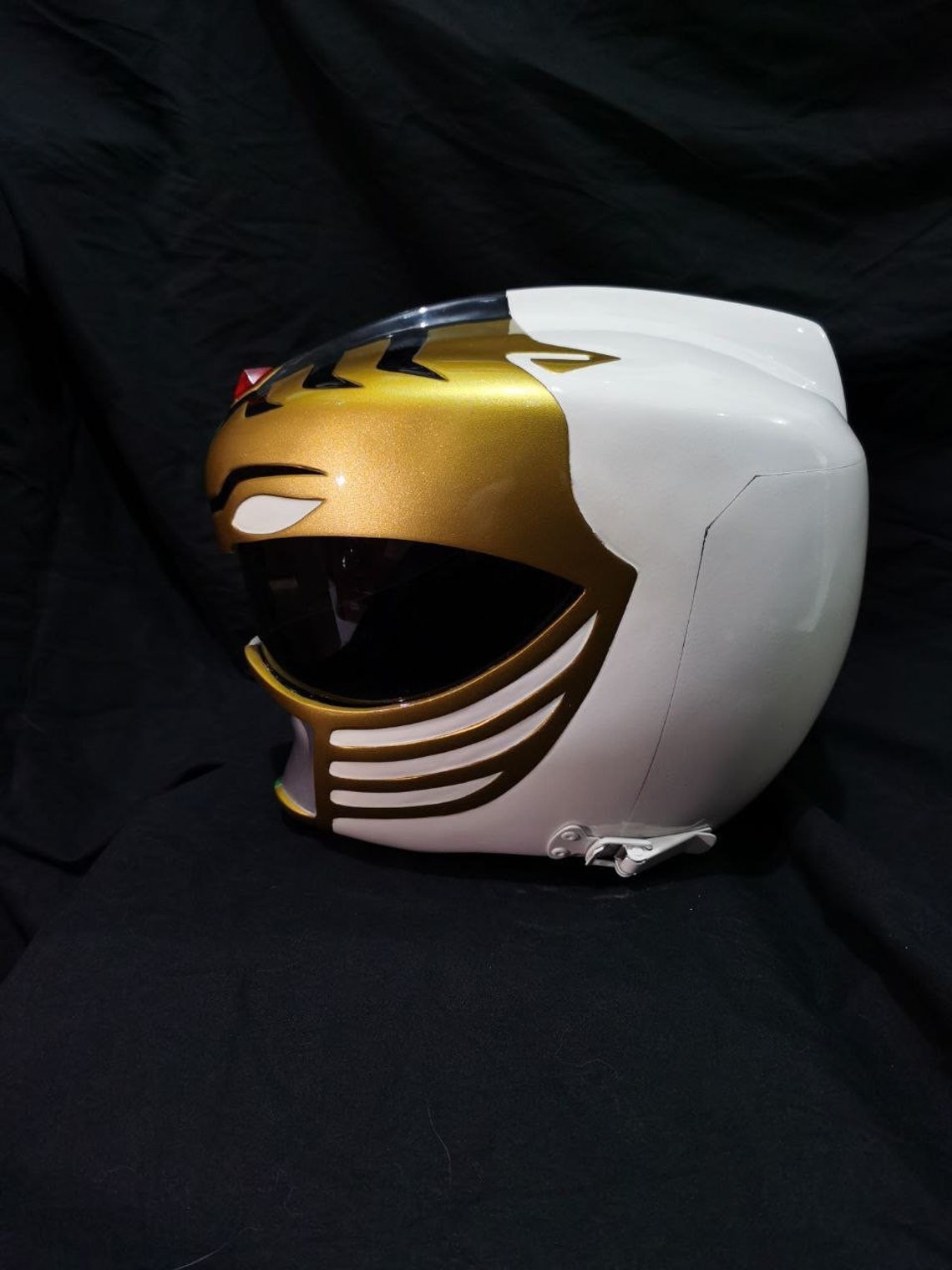 Two Face Green White Ranger Custom Helmet - Etsy