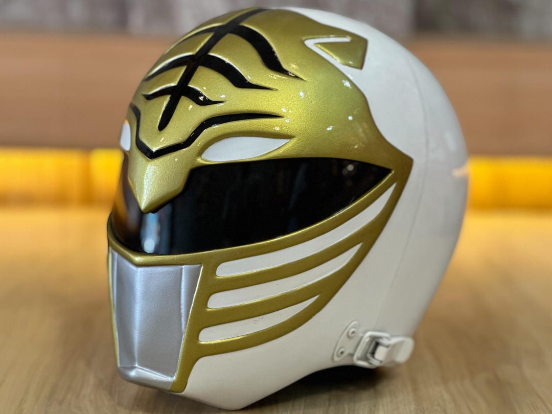 White Ranger Mmpr Helmet (free Shipping) - Etsy