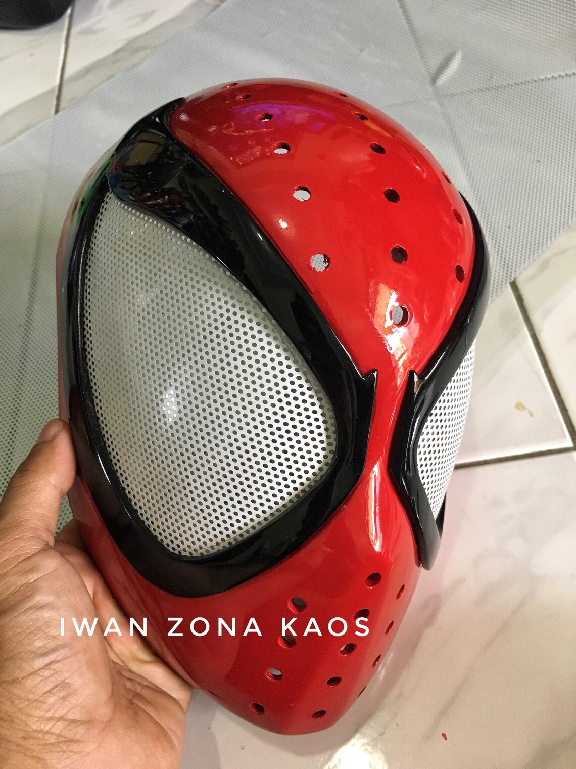 Ultimate Spiderman Big Lanses Faceshell - Etsy