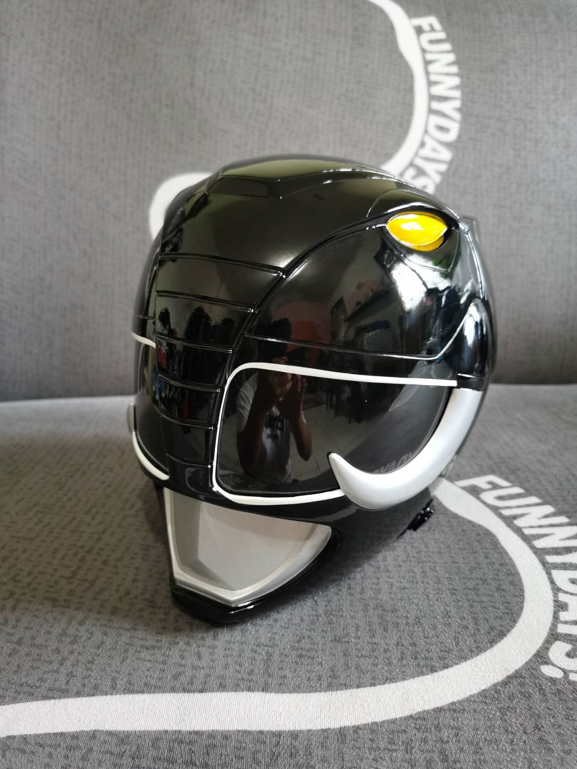 Black Ranger MMPR / Mastodon Sentries Helmet - Etsy