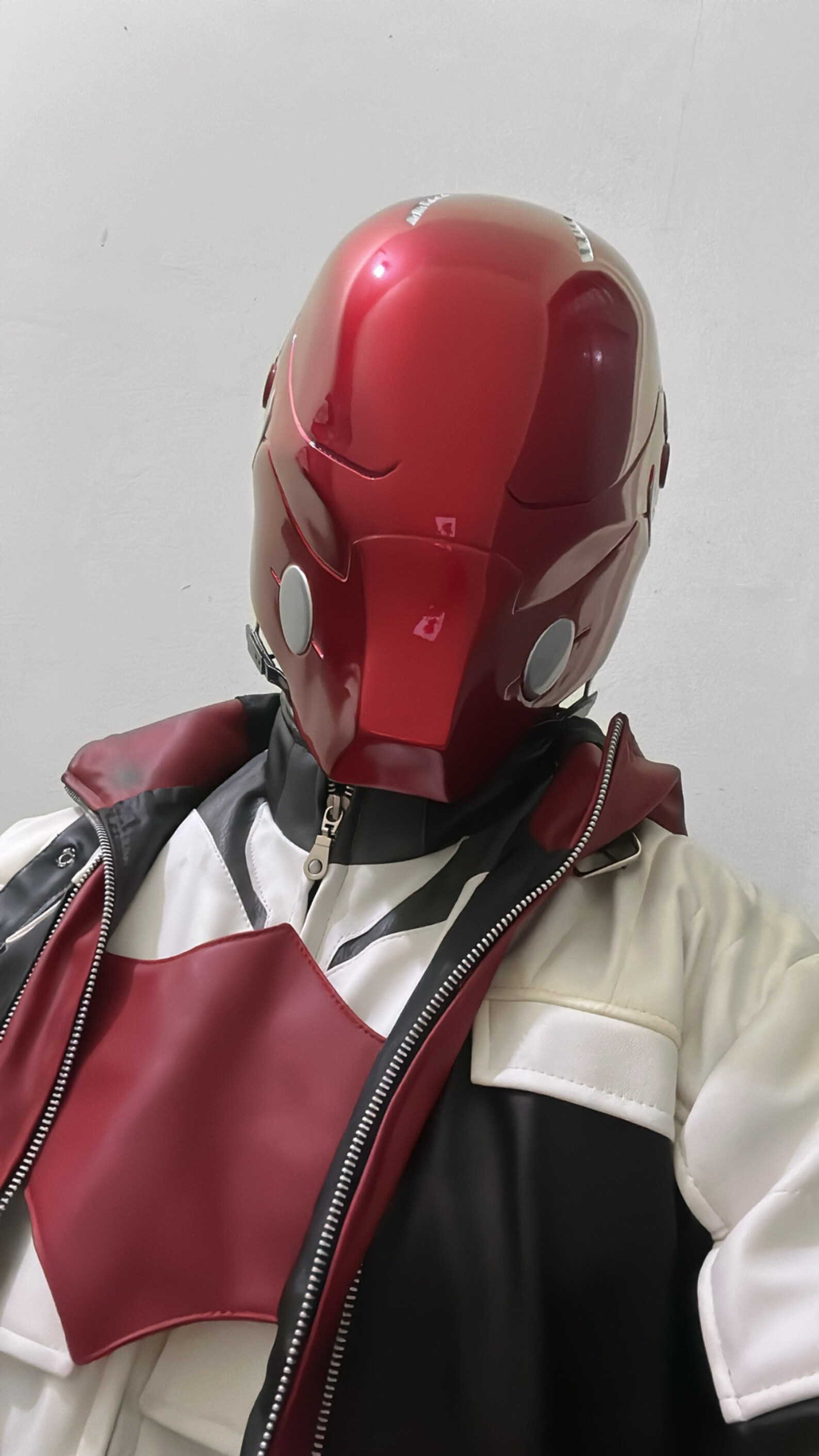 Red Hood Arkham Knight Helmet Mask Jason Todd Halloween Costume Props ...