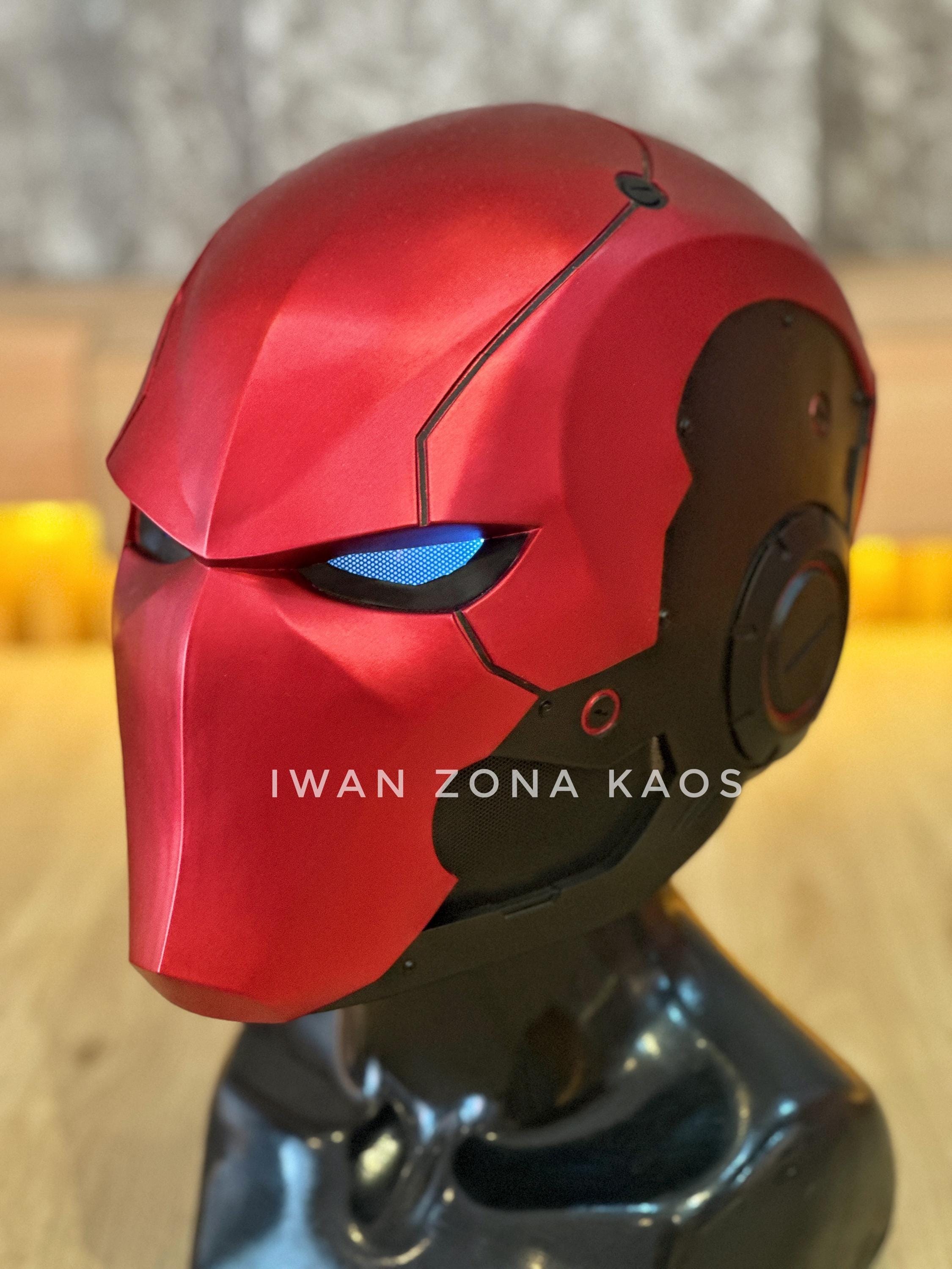 New Red Hood Ronin Helmet Halloween Costume Props - Etsy