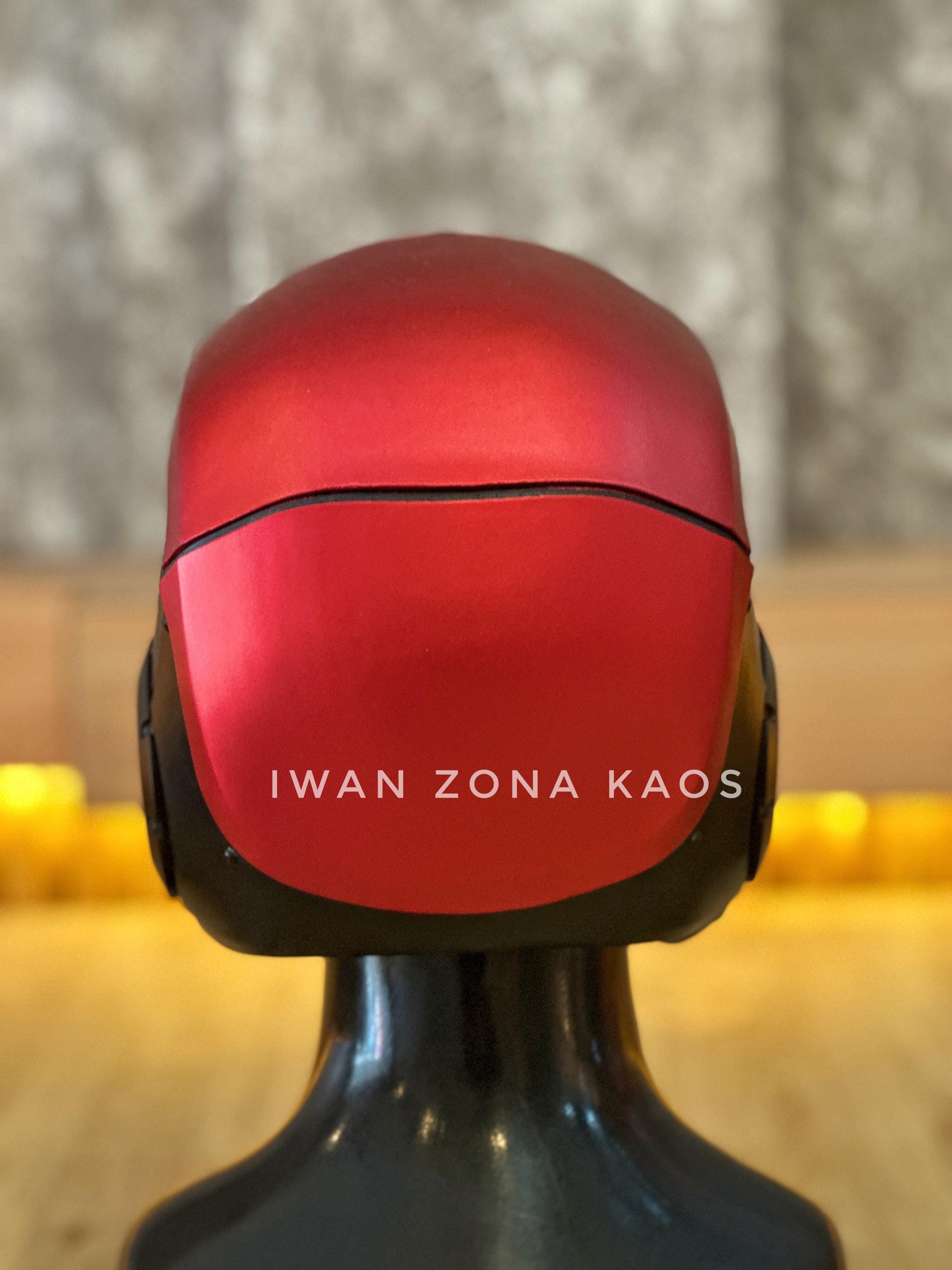 New Red Hood Ronin Helmet Halloween Costume Props - Etsy