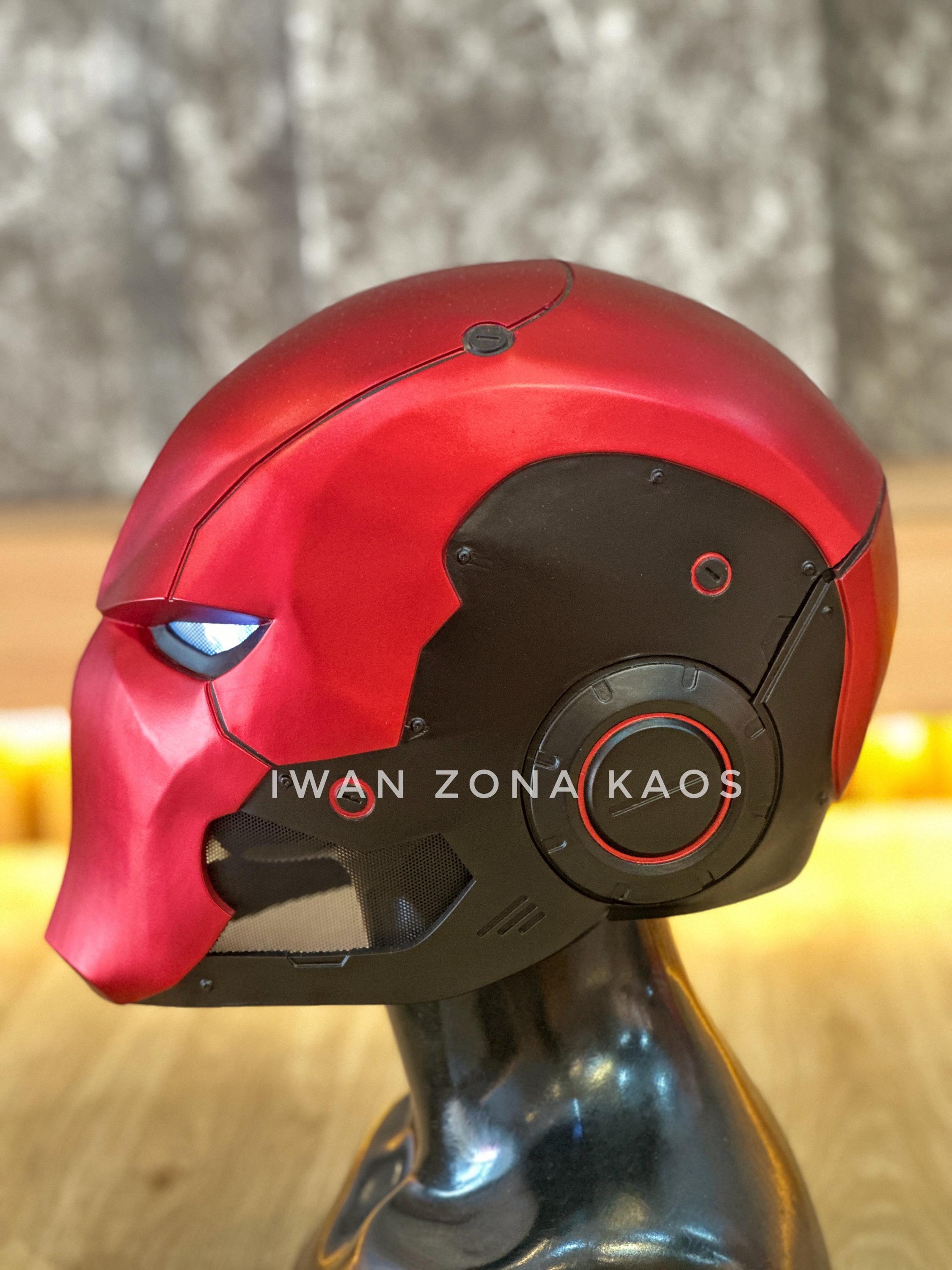 New Red Hood Ronin Helmet Halloween Costume Props - Etsy