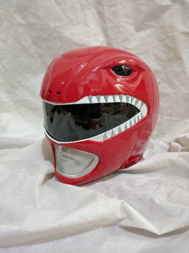 Red Ranger Mmpr Helmet free Shipping - Etsy