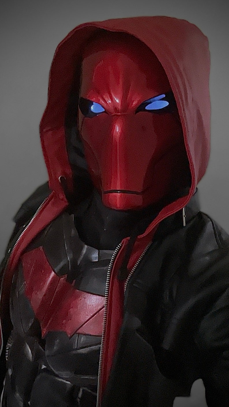 Red Hood Helmet Mask Jason Todd Halloween Costume Props - Etsy