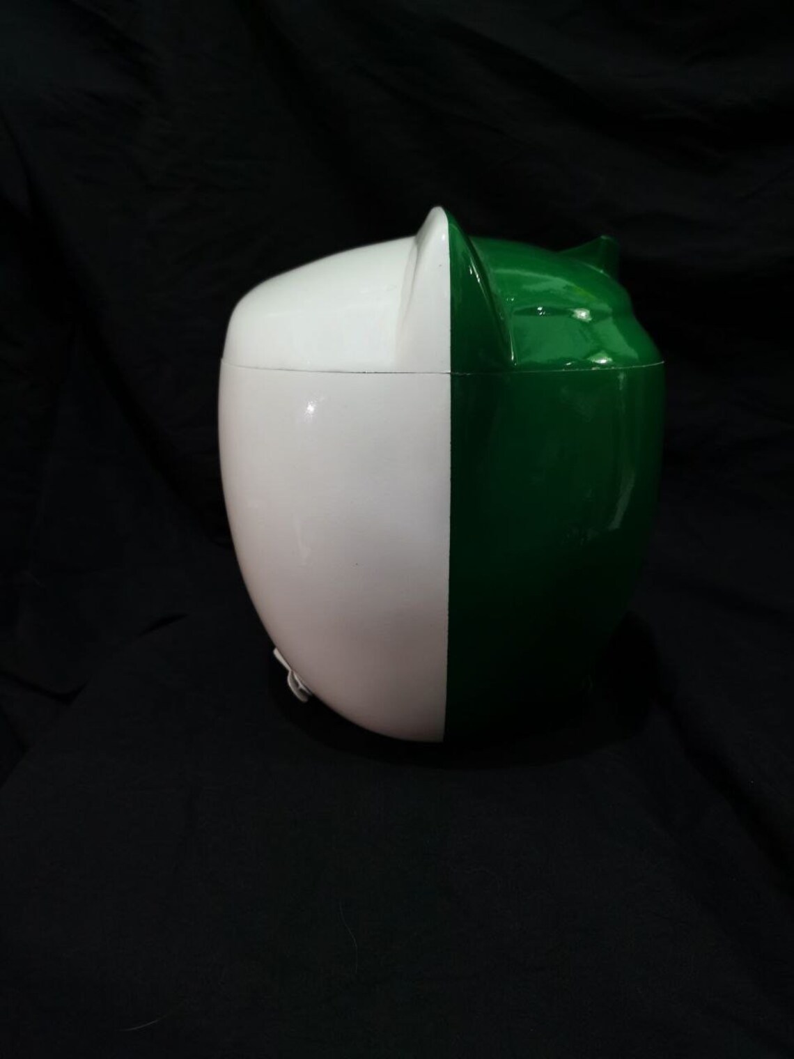 Two Face Green White Ranger Custom Helmet - Etsy