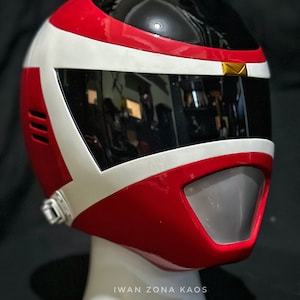 Red Space Ranger Helmet / Denji Sentai Megaranger Helmet - Etsy