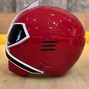 Power Rangers Red Samurai Helmet / Red Samurai Sentai Shinkenger Helmet ...