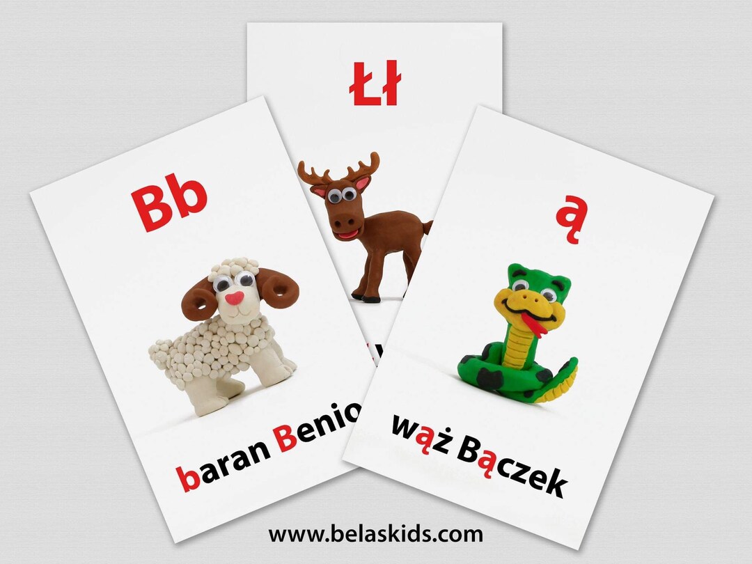 Polish Alphabet Flash Cards - 4x6 - Etsy