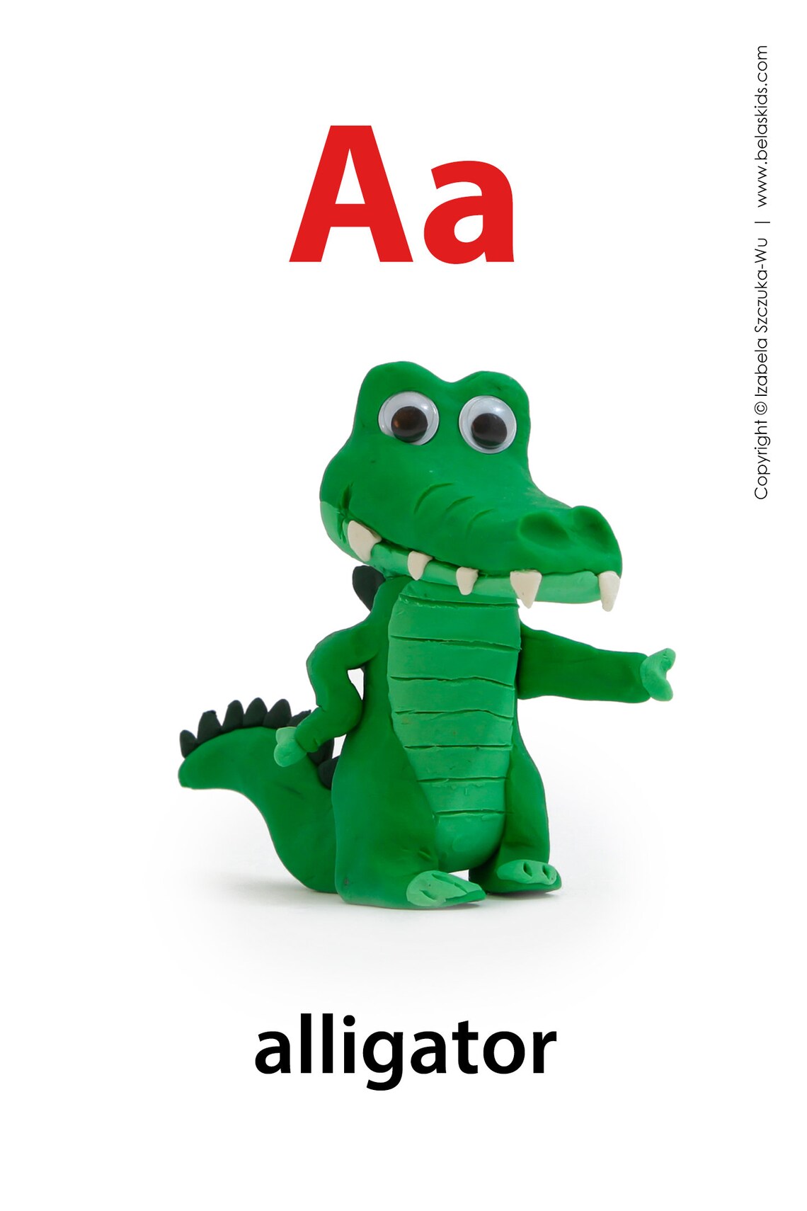 Animal, Alphabet, Flash Cards, ABC, Clay Figures, English, Wall Decor ...