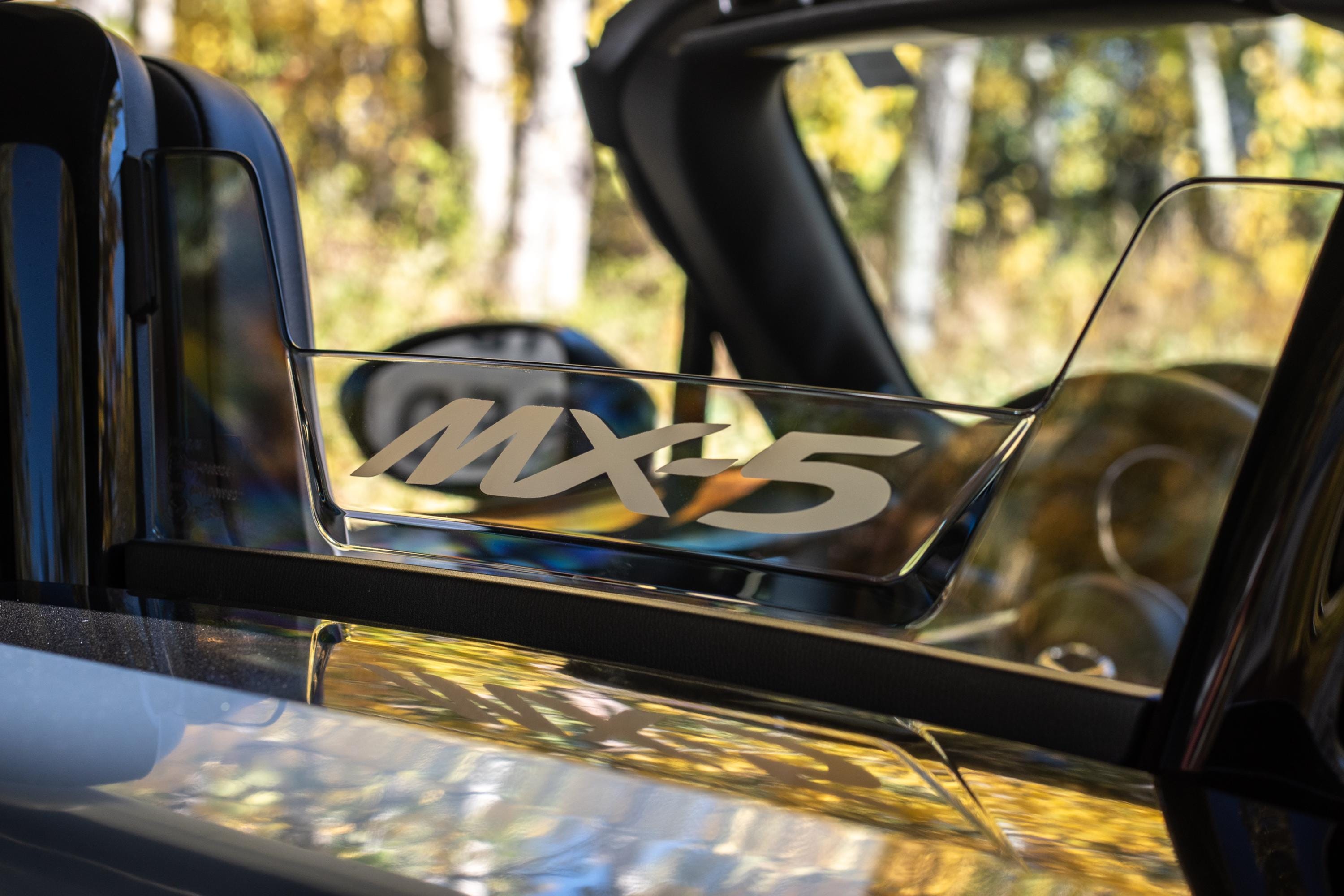 2016-present Mazda MX-5 Miata Wind Deflector "etched Glass" or Color ...