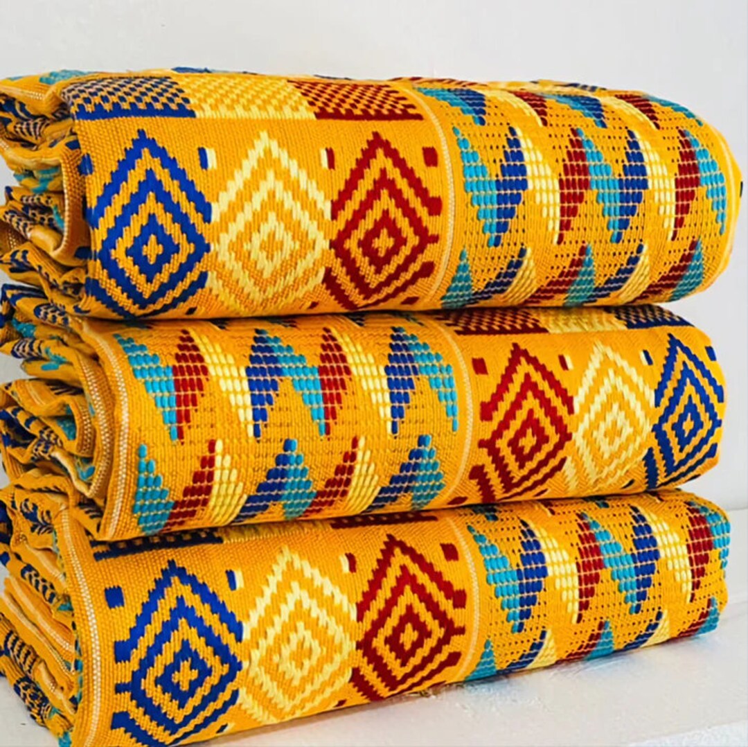 MG Authentic Hand Weaved Kente Cloth Sku A2229 - Etsy