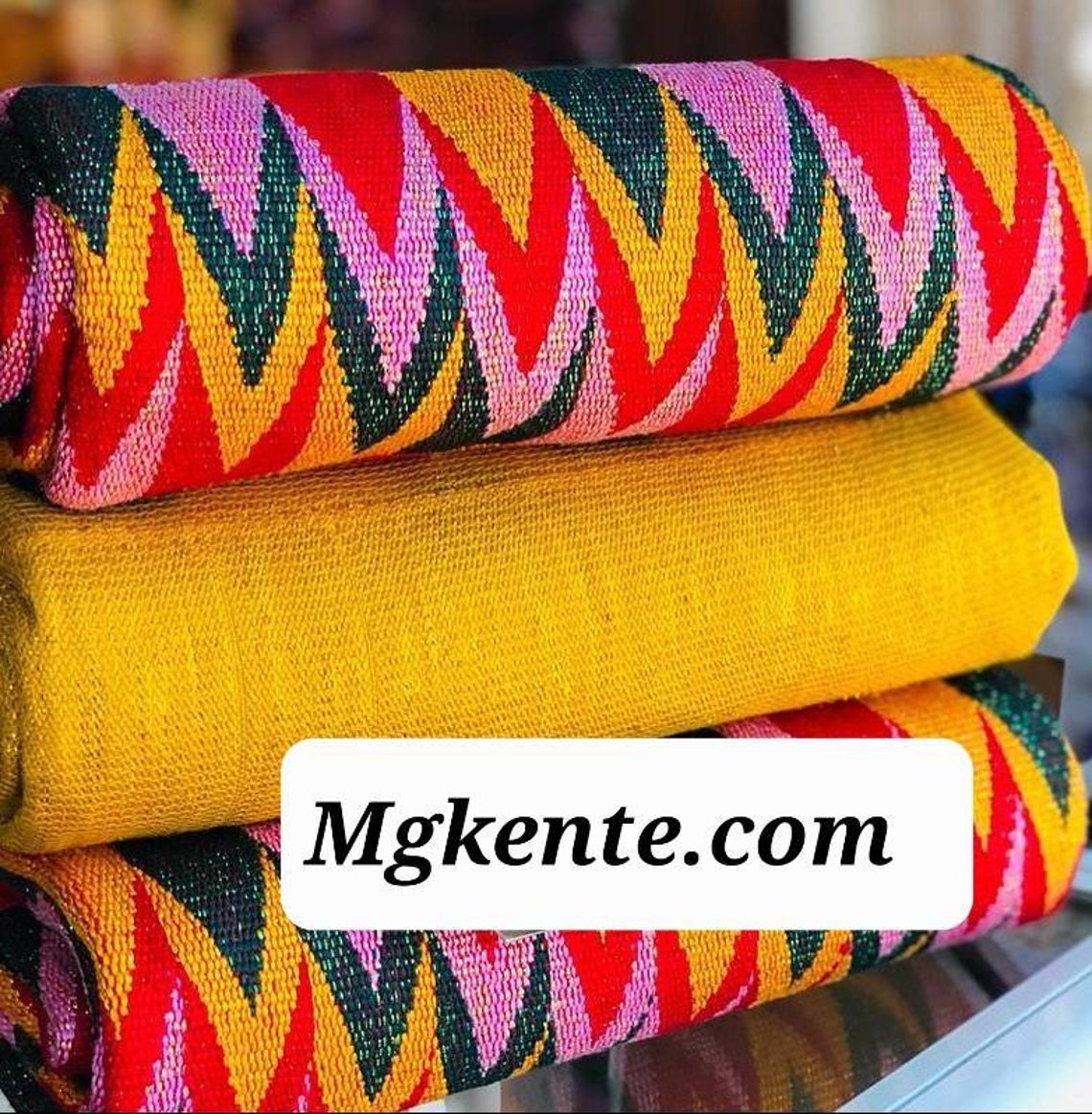 Kente-hand Woven Kente-african Royal Kente Made With High End - Etsy
