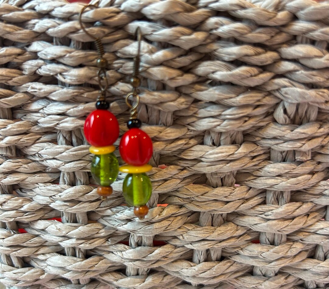 Ships Fast! Colorful Drop Earrings - Etsy