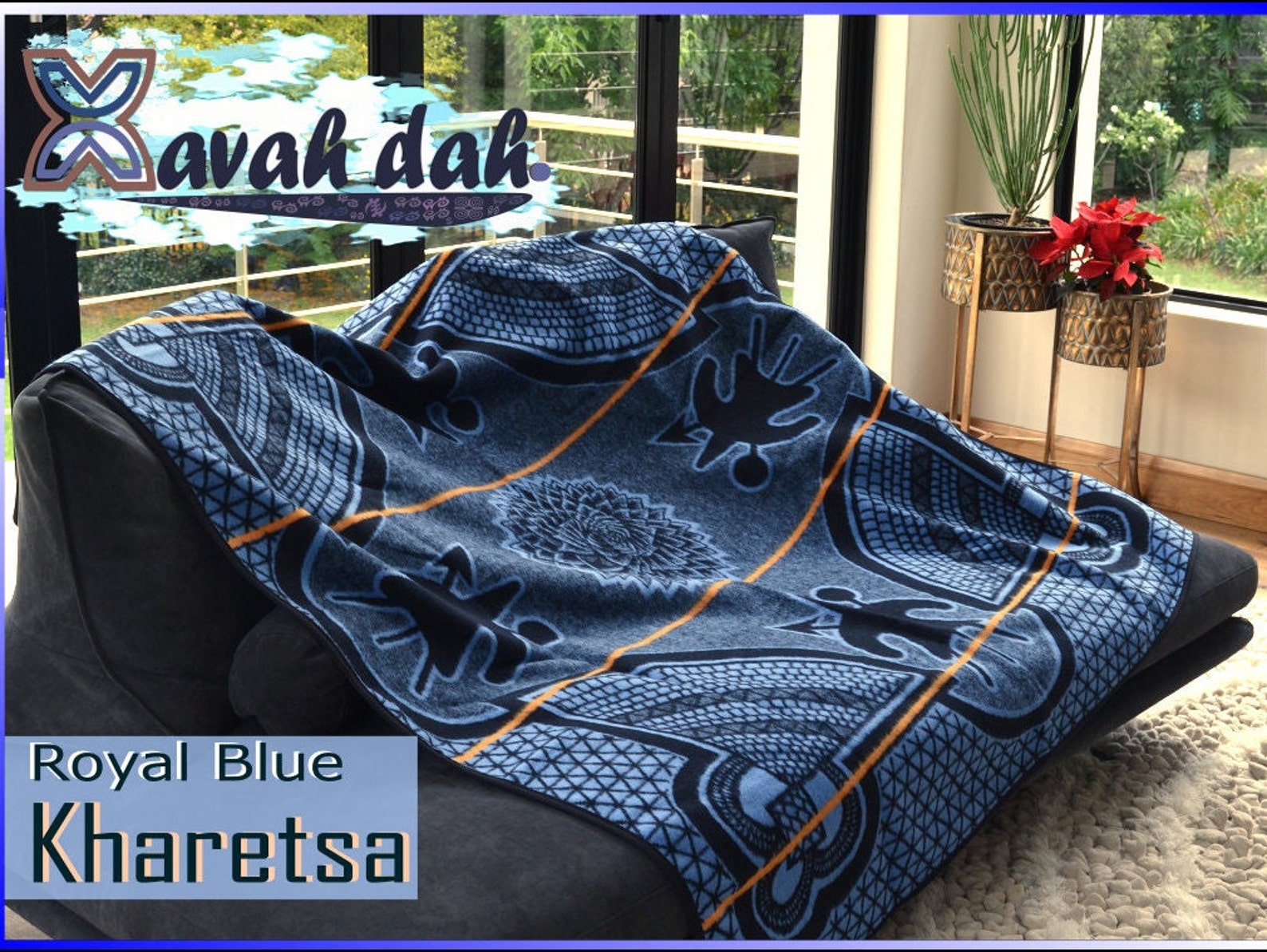 Basotho Blanket - Kharetsa (royal Blue) - Etsy