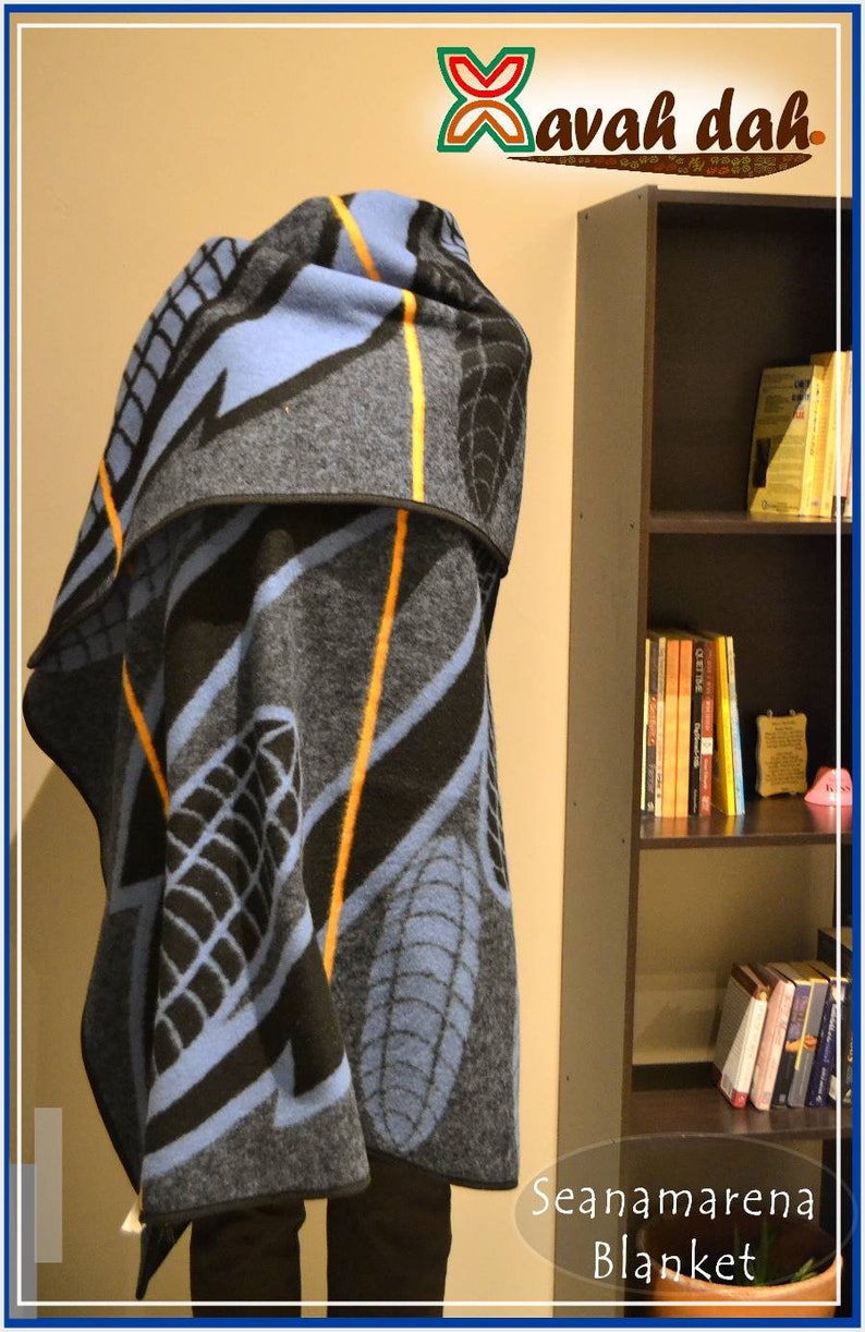 Basotho Blanket - Seanamarena Corn/maize (royal Blue) - Etsy