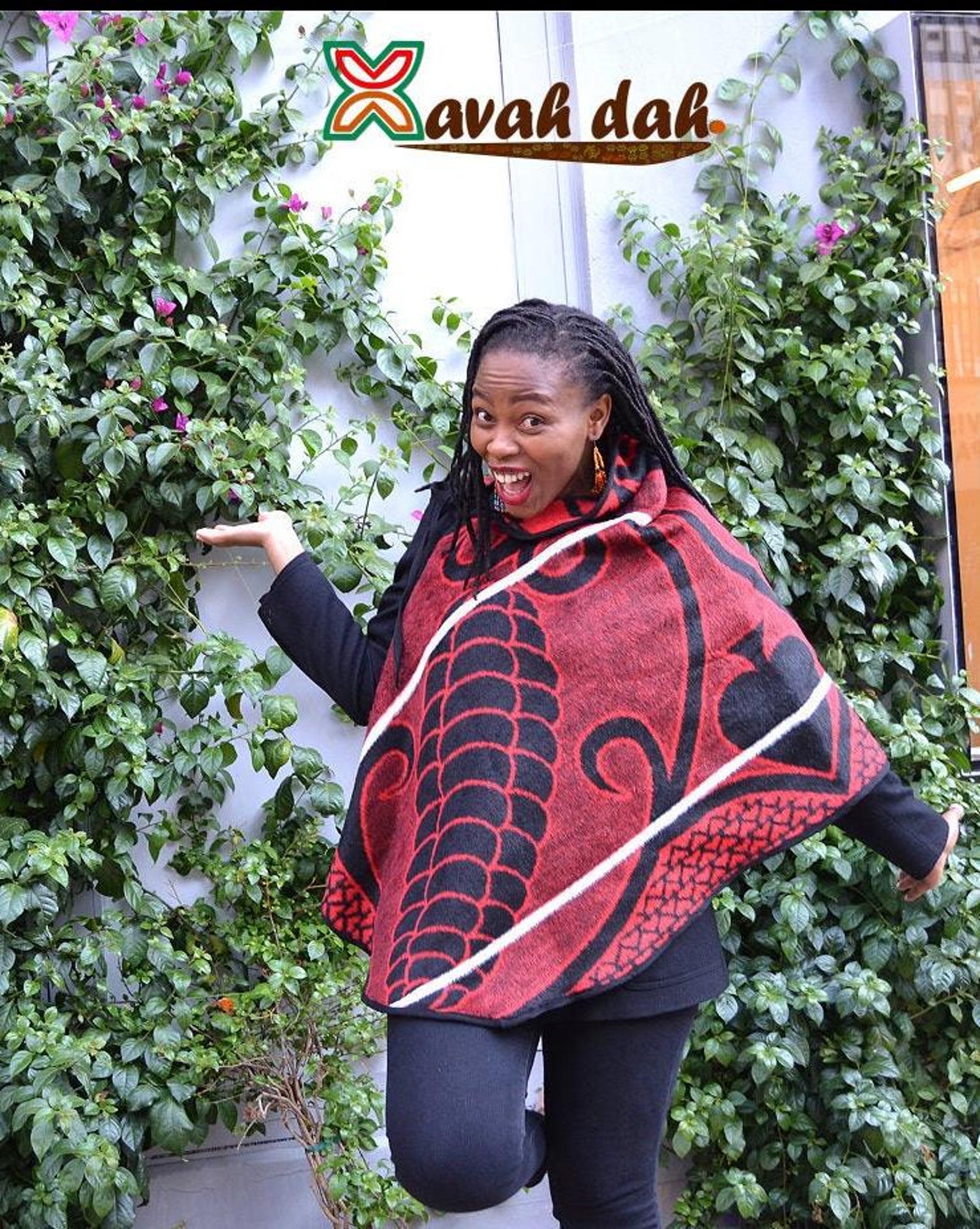 Basotho Blanket - Poncho-shawl (red) - Etsy