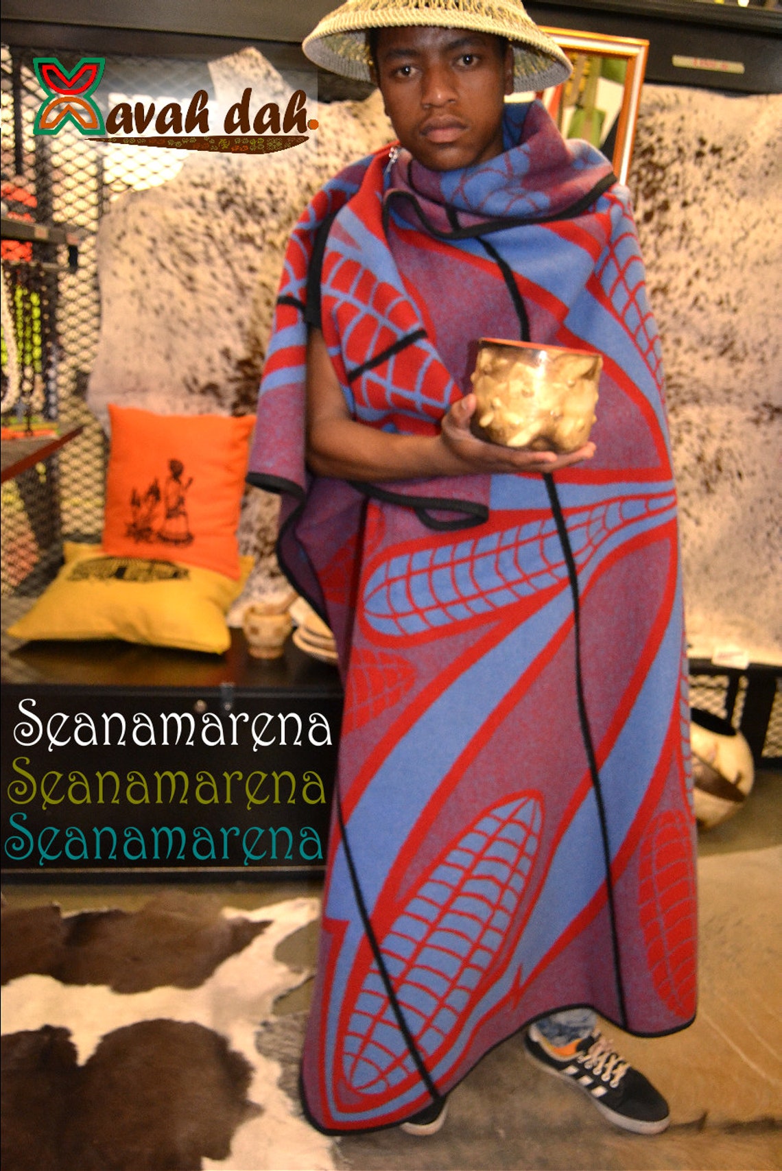 Basotho Blanket Seanamarena Maize/corn pink - Etsy