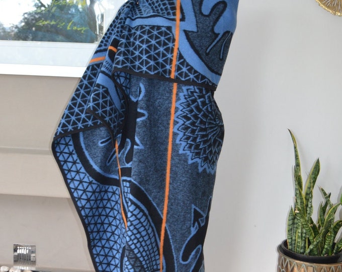 Basotho Blanket Kharetsa royal Blue - Etsy