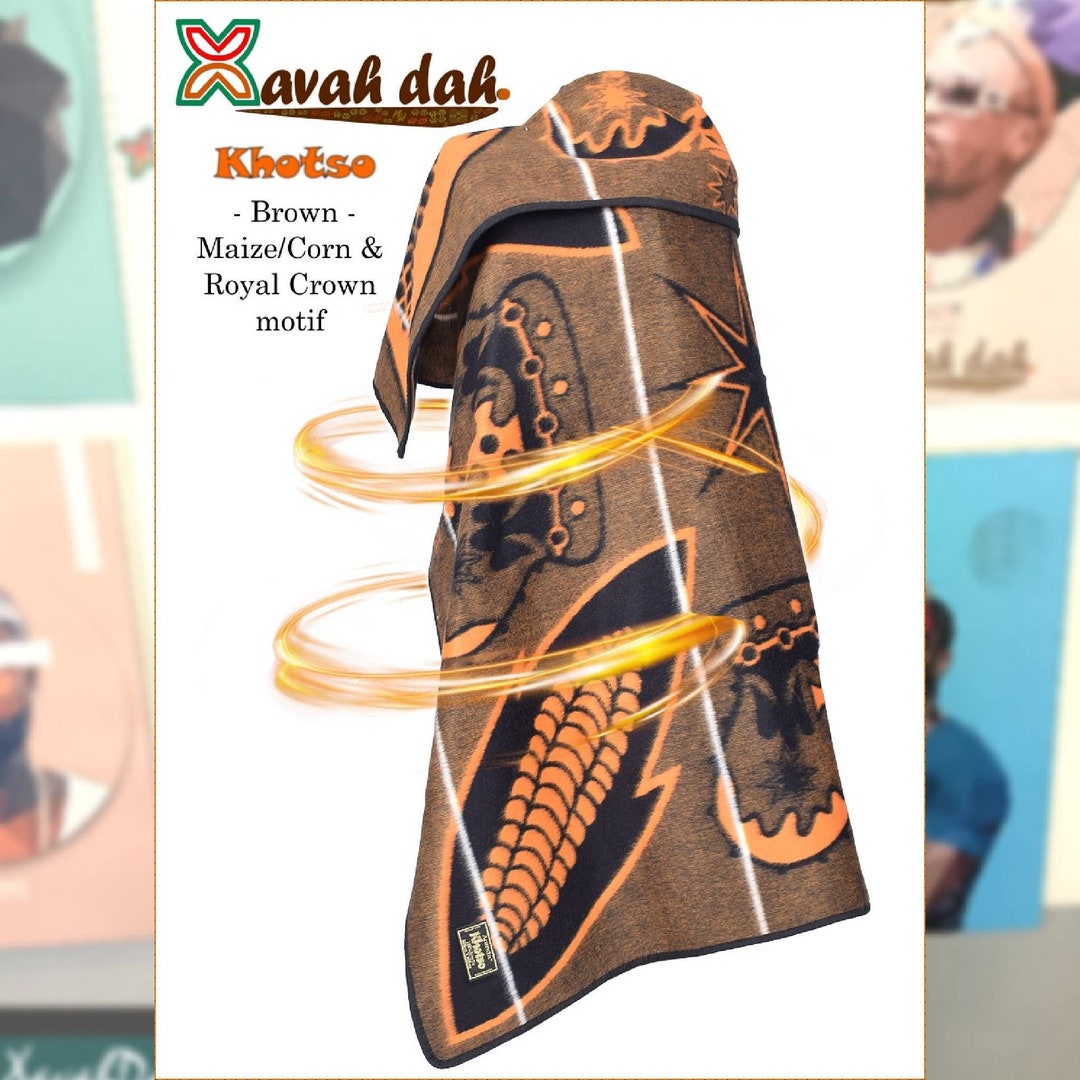 Basotho Blanket - Khotso (brown) - Etsy