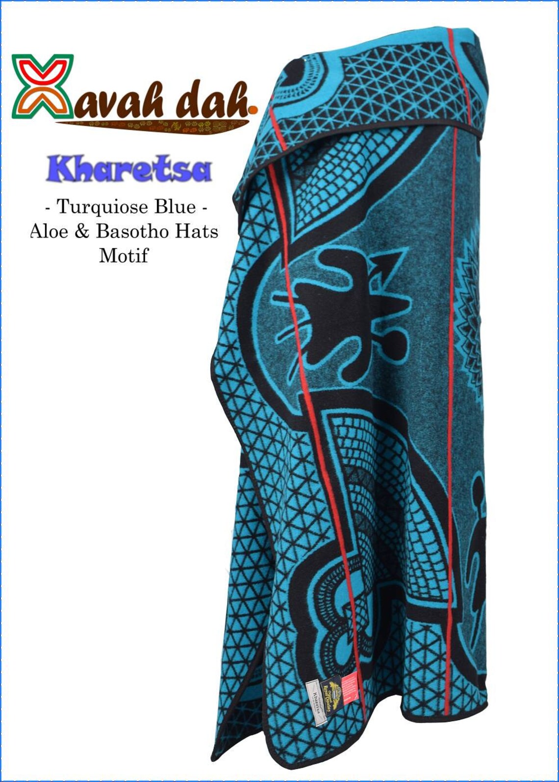Basotho Blanket Kharetsa turquoise Blue - Etsy