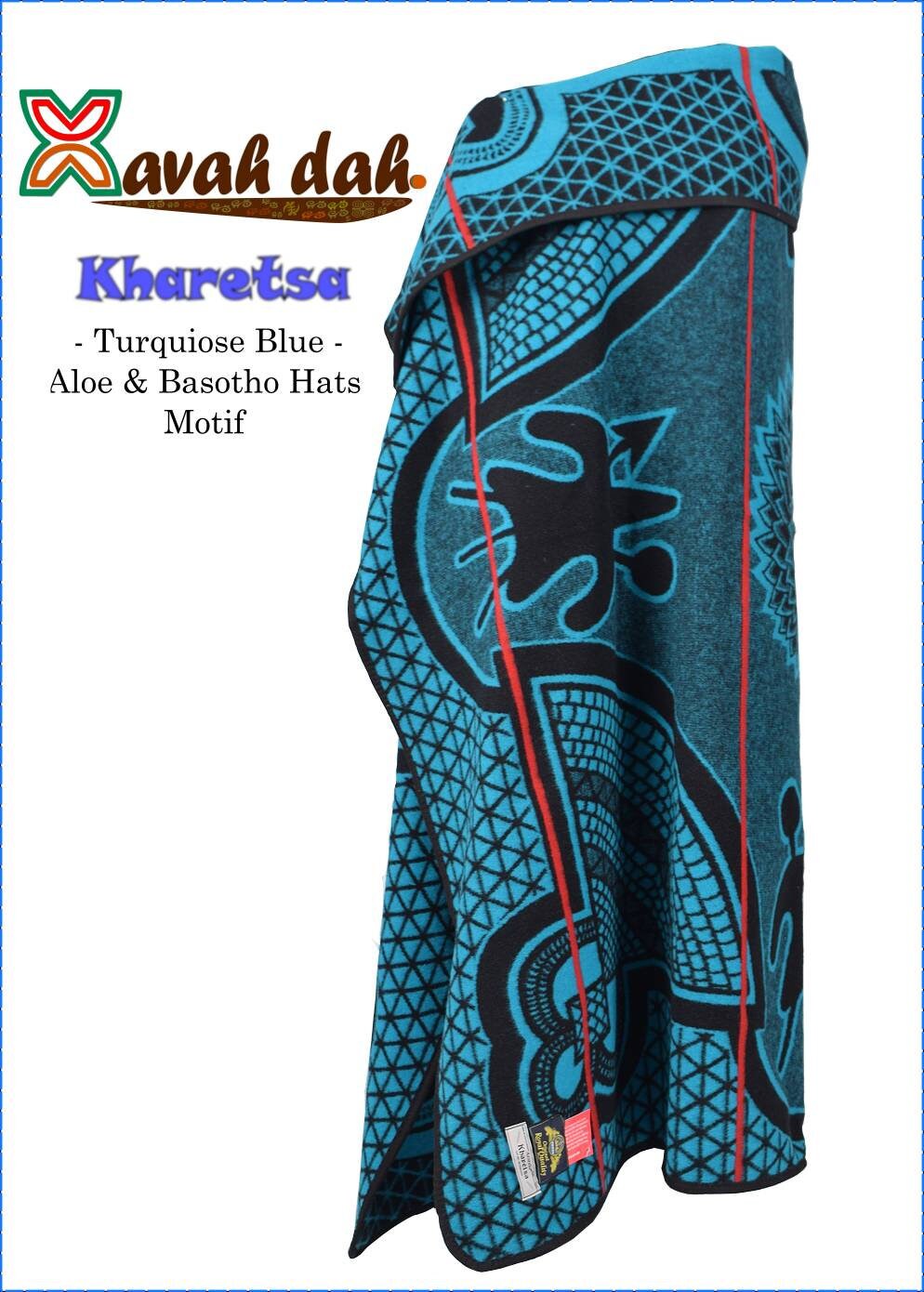 Basotho Blanket - Kharetsa (turquoise Blue) - Etsy