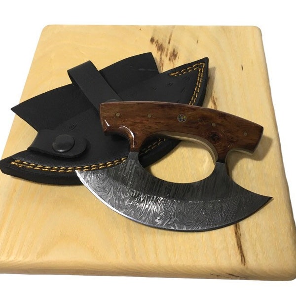 Ulu Knife and Chopping Bowl - Etsy