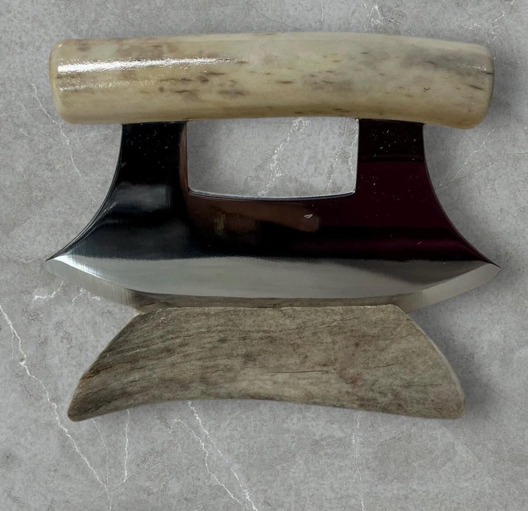 Handmade Made in Alaska Natural Petite Unique Markings Caribou Antler ...