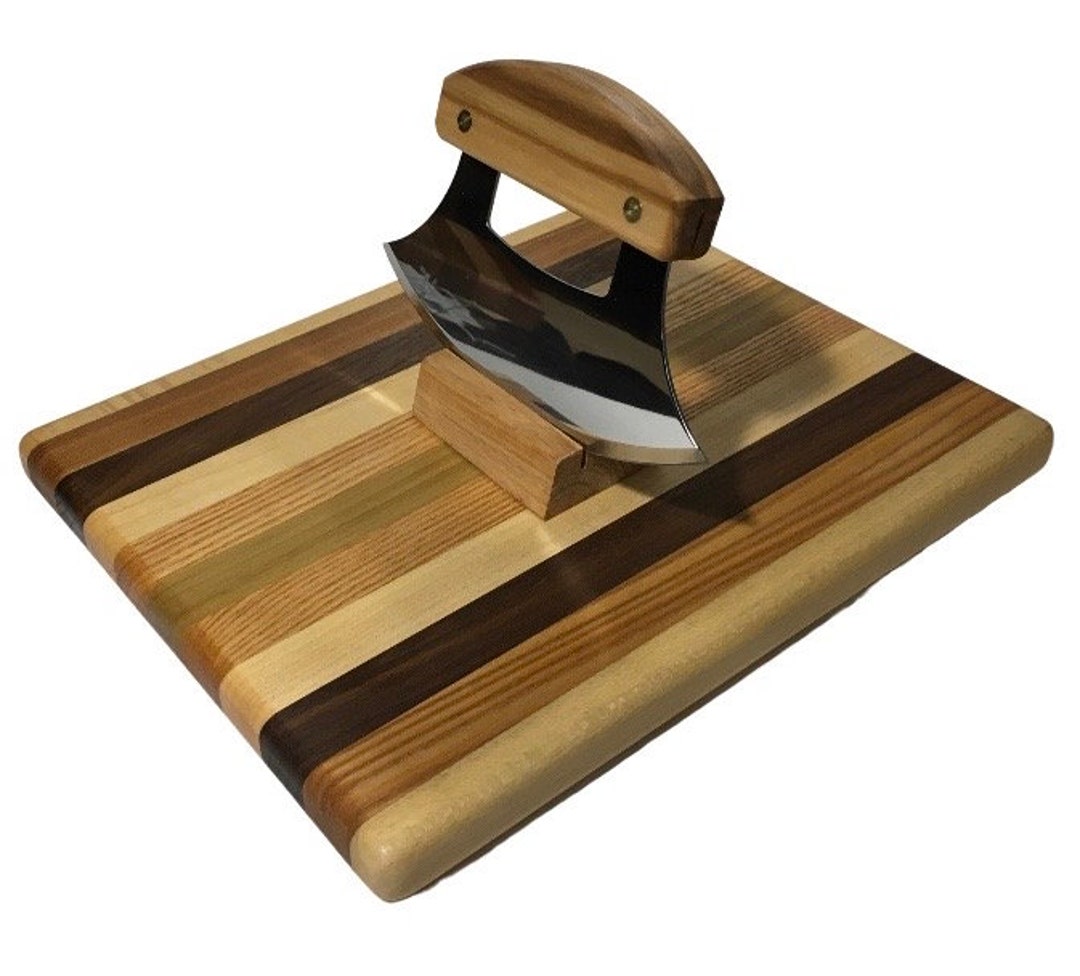 Value Handmade in USA Wood Ulu Knife Cutting Chopping Board 8 X 10 ...