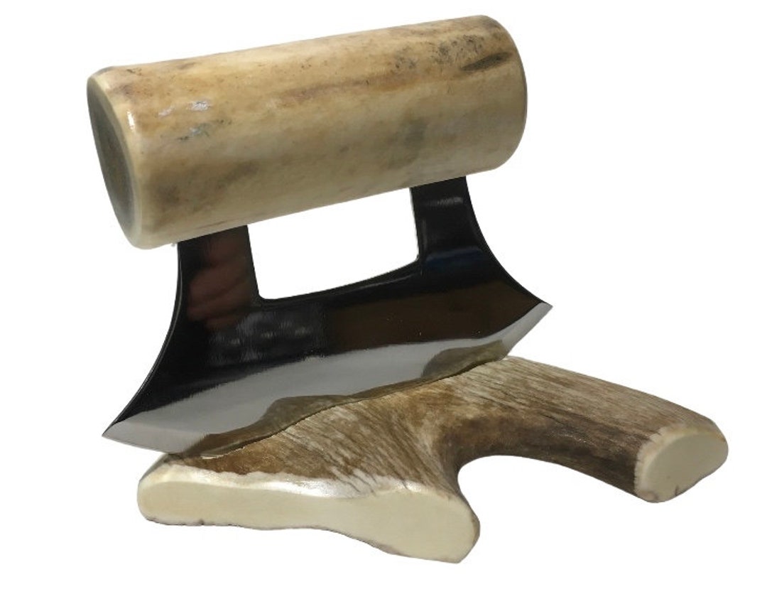 Handmade Made in Alaska Natural Caribou Antler Natural Golden Coloring ...