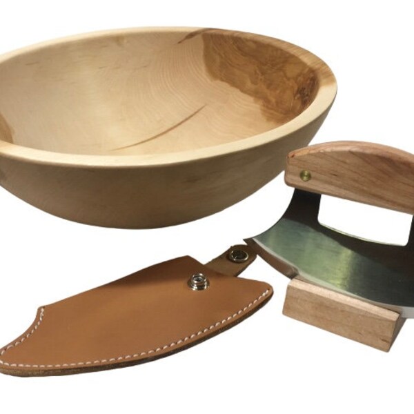 Ulu Knife and Bowl - Etsy