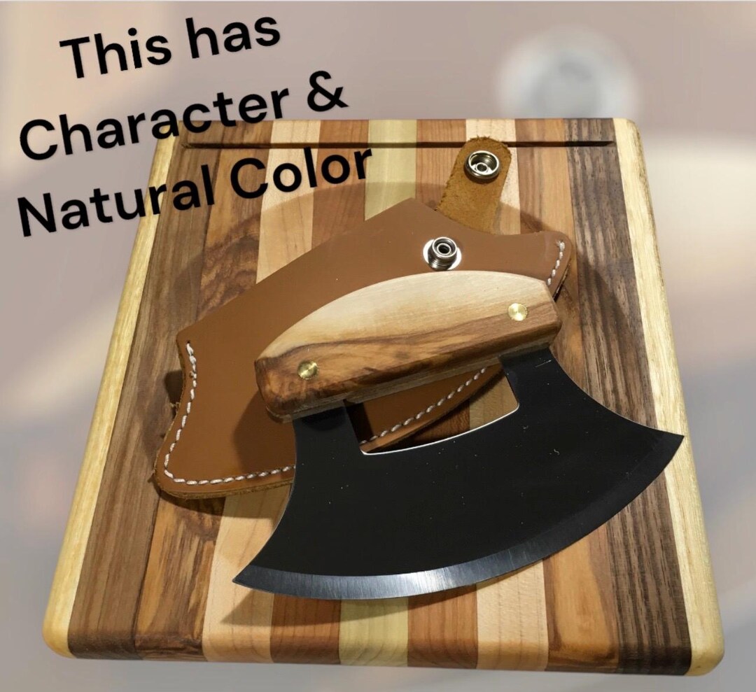 Traditional Basic Style Traditional Handmade in USA Wood Ulu Knife ...