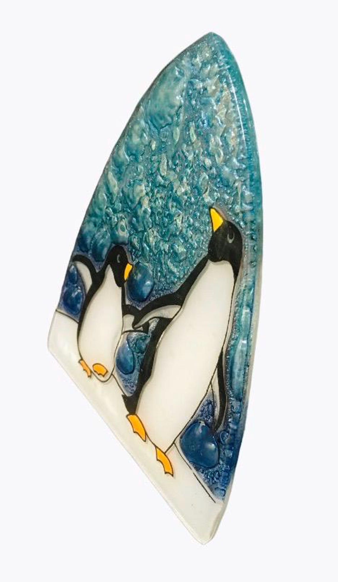 Handmade Recycled Glass Fused Glass Glass Night Light Penguins - Etsy