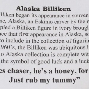 Alaskan Made in Alaska Eco Green Friendly Billiken Figurine 6 Biggie ...
