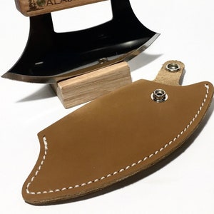 Handmade Genuine Leather Ulu Knife Quality Sheath Natural for Inupiat ...